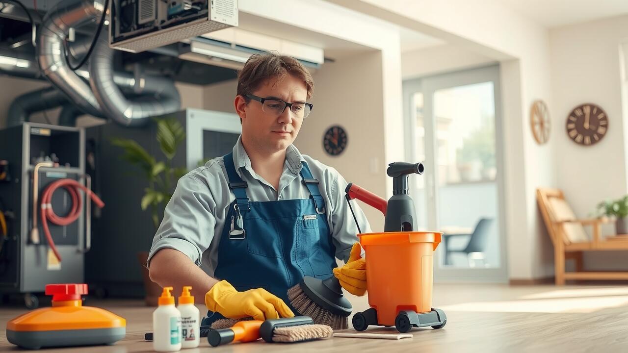 How to clean mold from inside an air handler?